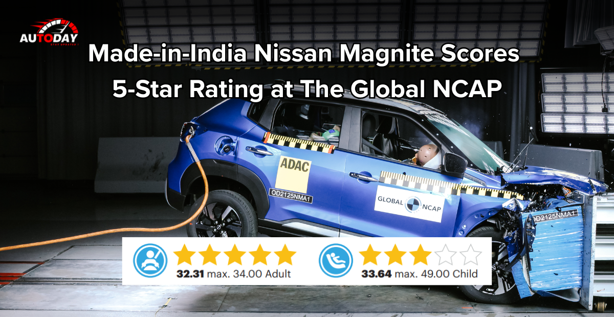 Made-in-India Nissan Magnite Scores 5-Star at The Global NCAP